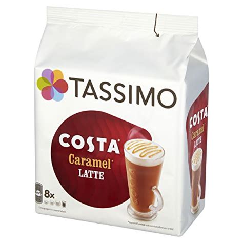 Tassimo Costa Caramel Latte 16 Discs 8 Servings Pack Of 5 Total 80