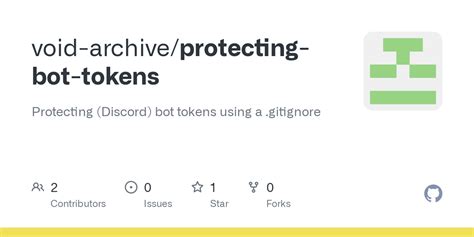 Github Void Archiveprotecting Bot Tokens Protecting Discord Bot Tokens Using A Gitignore