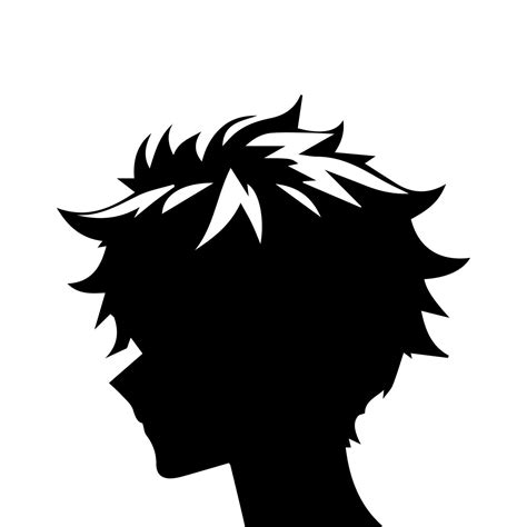 Man Silhouette Profile Picture Anime Style 43117085 Vector Art At Vecteezy