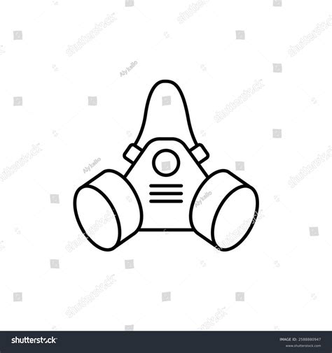 Respirator Filter Cartridges Icon Vector Logo Stock Vector Royalty