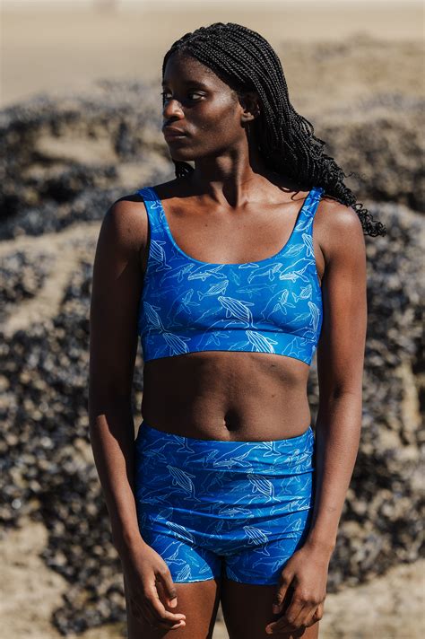 Humpback Whale Bikini Top Rewild Swimwear