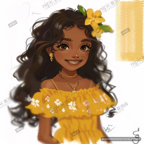 Ai创作图杨桃公主插画 手绘花仙子采芒果 Q版布朗族女孩 迪士尼公主 漂亮女孩插画 Q版黎族女孩 采芒果的花仙子插画 花仙子采芒果插画 番荔枝女孩 可爱芒果公主头像 可爱黄衣女孩夏季 东帝汶