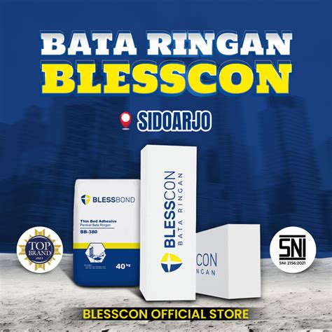 Jual Bata Ringan Hebel Blesscon Sni 1 Do 11 52m3 Sidoarjo