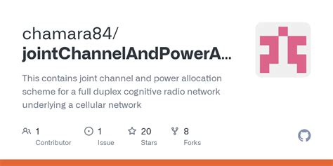 GitHub Chamara JointChannelAndPowerAlloFDCR This Contains Joint Channel And Power