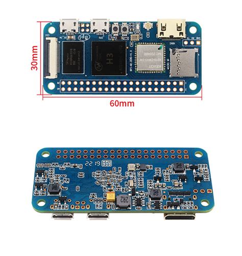 Banana Pi Bpi M2 Zero Development Board Quad Core 512mb H3 Onboard Wifi Bluetooth With Heat