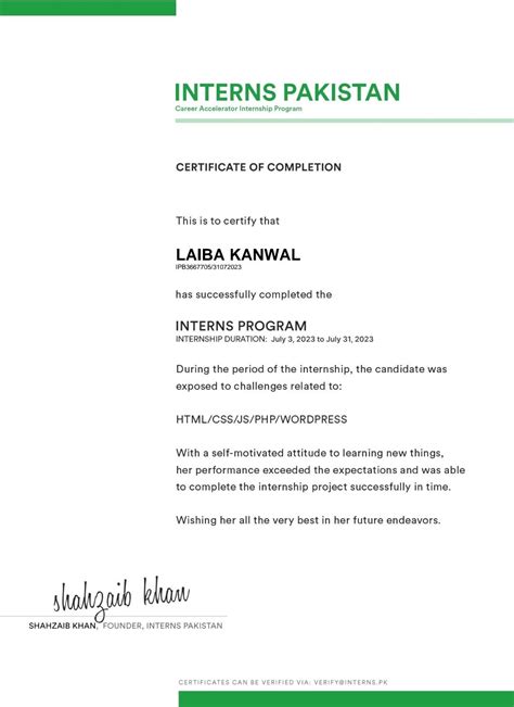 laiba kanwal on linkedin internshipcompleted frontenddevelopment