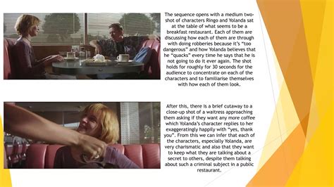 Pulp Fiction Opening Sequence Analysis Powerpoint Ppt