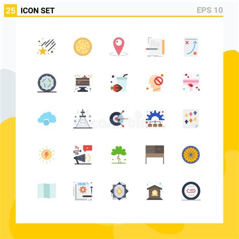 User Interface Pack Of 25 Basic Flat Colors Of Planning Diagram Help Script File Stock