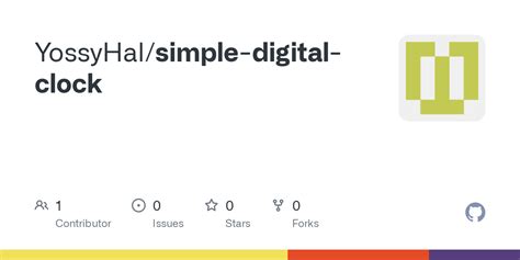 Github Yossyhalsimple Digital Clock