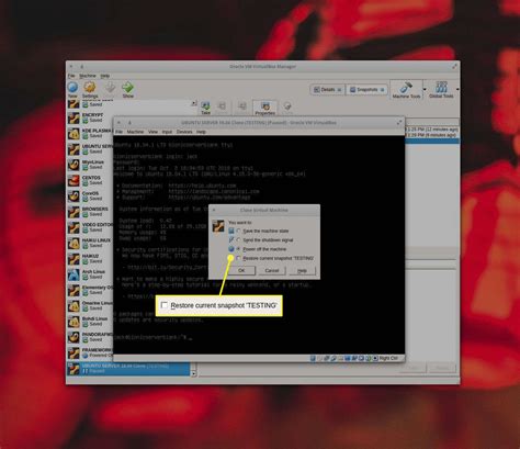 how to create clones and snapshots of virtual machines in virtualbox