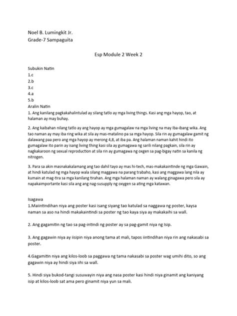 Esp Module 2 Week 2 Pdf