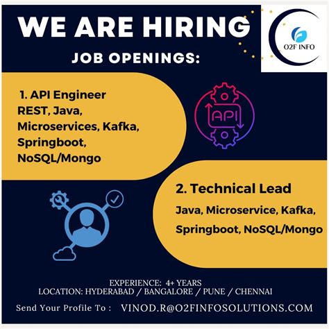 o2f info solutions private limited on linkedin apiengineer java rest microservices