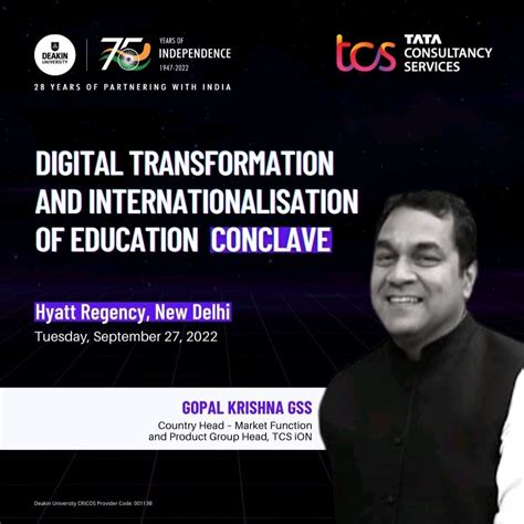 Tcs Ion On Linkedin Tcsion Conclave Educationabroad Digitaltransformations…