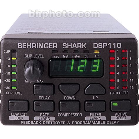 Behringer Shark Dsp110 Digital 24 Bit Multi Function Signal 54 Off