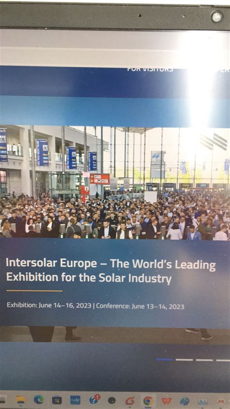 Finally Has The Opportunity To Visit Intersolar Europehope Everything