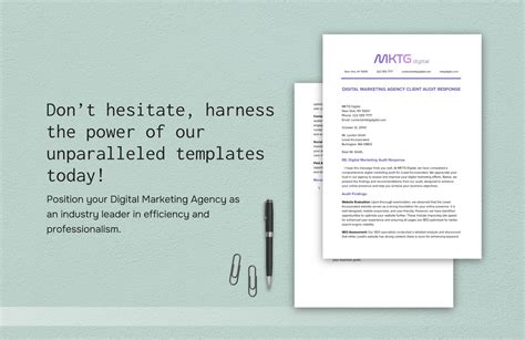 Digital Marketing Agency Client Audit Response Template In Word Pdf