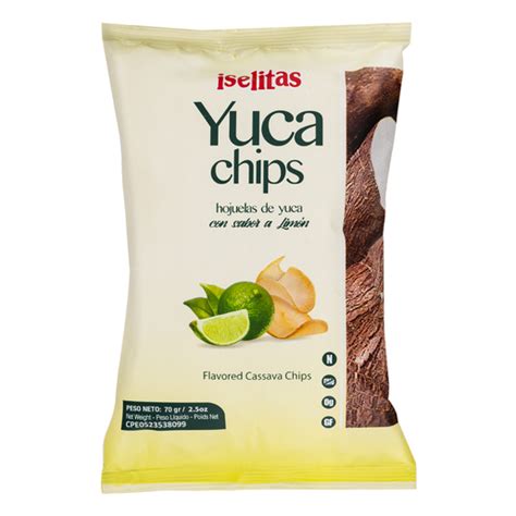 Yuca Chips Limón Iselitas 70 Gr Gama En Línea