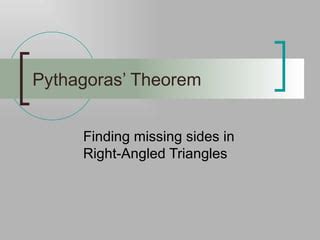 Pythagoras Theorem PPT