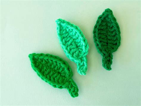 Free Crochet Leaves Pattern Single Girls Diy