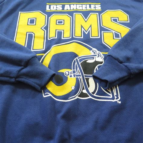 Vintage 80s La Rams Sweatshirt Xl Deadstock Pickler 87 Big Helmet The