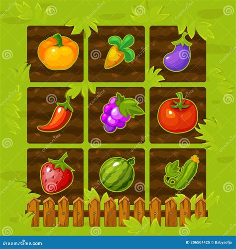 Farm Game Background 2d Application Design Tileable Horizontally Size 1024x512 Ready For