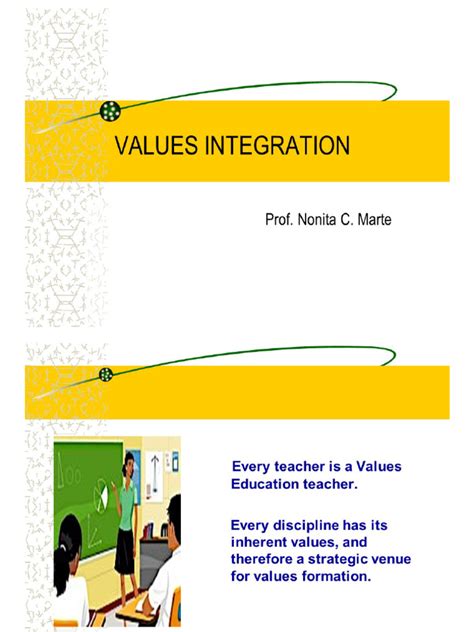Values Integration Lecture 1 Pdf