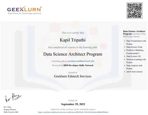 Geeklurn On Linkedin Datascience Certificateprogram Datascienceonlinecourse