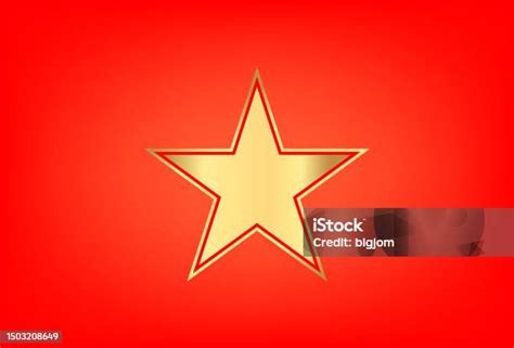 빨간색 배경에 황금색 가장자리가 있는 황금 별 아이콘입니다 금색에 대한 스톡 벡터 아트 및 기타 이미지 금색 벡터 별 모양 Istock