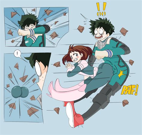 Deku Vs Uraraka By Love88ballbusting On Deviantart