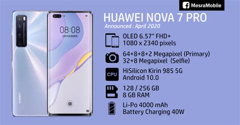Huawei Nova 7 Pro Price In Malaysia RM2299 Full Specs MesraMobile