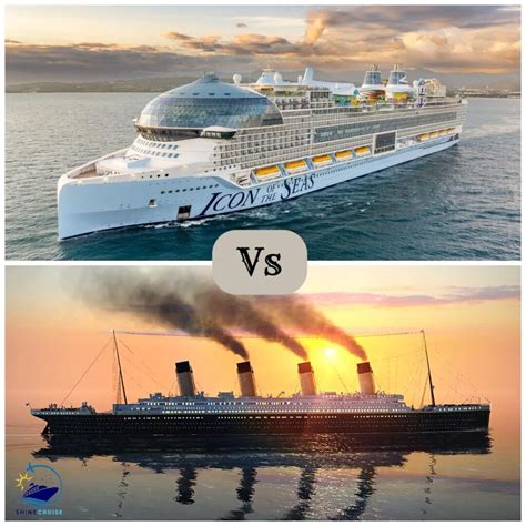 Titanic Versus Modern Day Cruise Ship