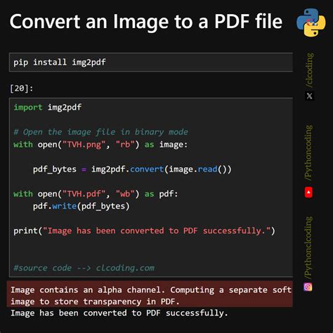 convert an image to a pdf file using python python coding medium