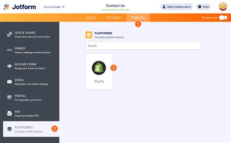Adding A Form To Shopify Store