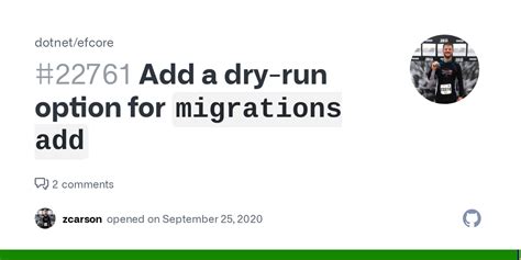 Add A Dry Run Option For `migrations Add` · Issue 22761 · Dotnet