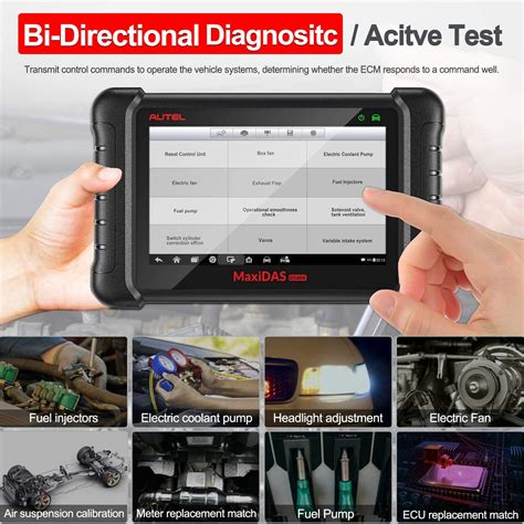 autel maxidas ds808 advanced diagnostic scanner coding and component