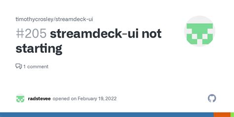 Streamdeck Ui Not Starting Issue Timothycrosley Streamdeck Ui GitHub