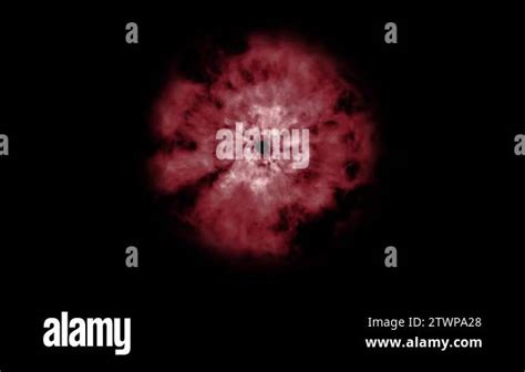 Shock Wave Explosion With Fire And Smoke Smoke Explosion With Shock Wave Animation On A Black