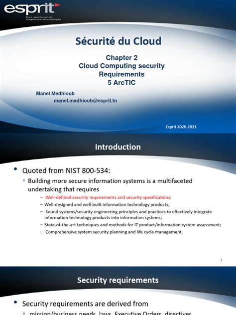 Chapitre2 Cloud Computing Security Requirements Pdf Security Computer Security