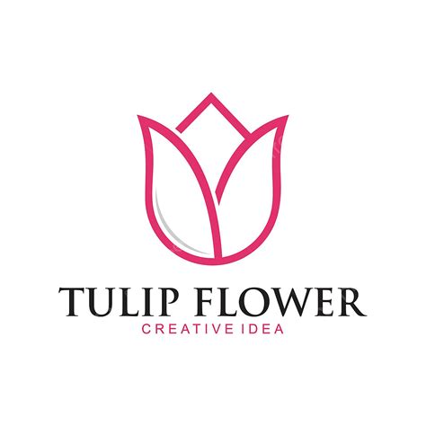 Abstract Flower Tulip Logo Vector Icon Design Template Logo Icons