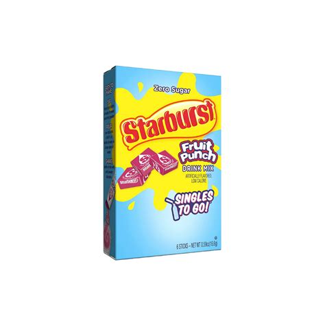 Starburst Fruit Punch Drink Mix Willy Wacky Snacks
