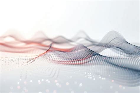 Abstract Blue Waves With Modern Design And Wave Pattern Art Premium