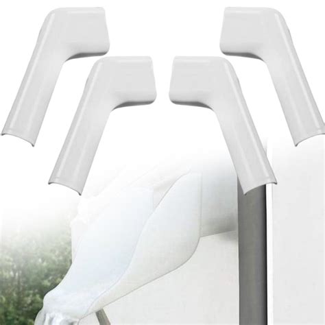 4pcs Kit White RV Rain Gutter Spout Long Version Left Right Driver Passenger Replace Car