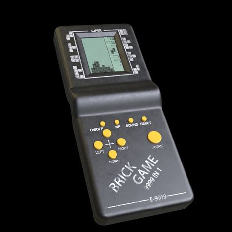 3d handheld machine tetris turbosquid 1246644