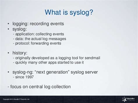 why proper logging is important