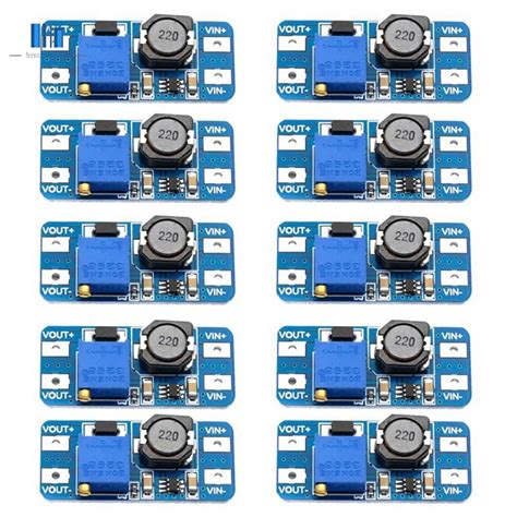 10 ชิ้น ชุดแปลง Dc Dc Boost Regulator Kit โมดูลไฟ Usb 2 V 24 V ถึง 5 V 28 V เอาต์พุต 2a