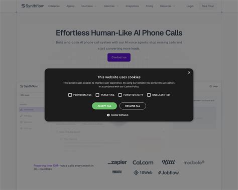 synthflow ai automated ai voice call platform vivociti ai tools