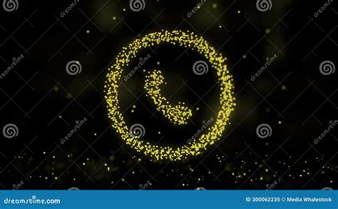 Animation Of Plexus Network From Call Symbol On Colorful Background With Flowing Of Plexus