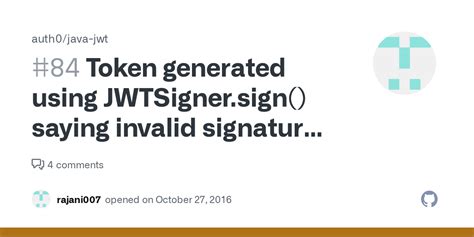 Token Generated Using Jwtsignersign Saying Invalid Signature In Debugger · Issue 84
