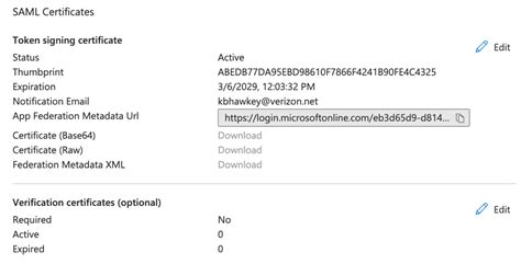 Configure Azure AD For SAML