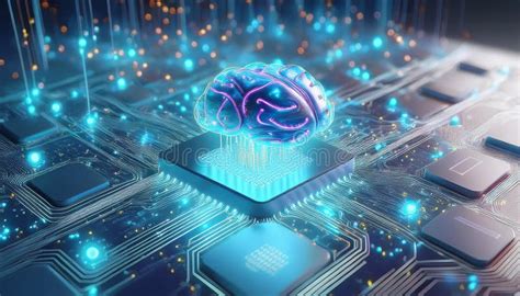 Artificial Intelligence Ai Neural Network Digital Brain Machine Deep Learning Processing Big